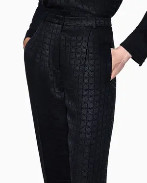 Giorgio Armani Jacquard Cupro Trousers