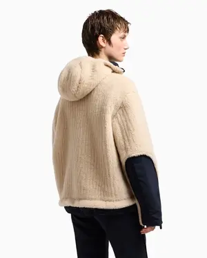 Giorgio Armani Neve Cashmere And Silk Hooded Pea Coat