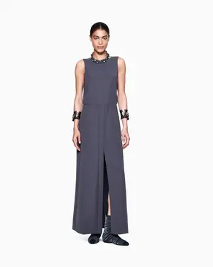 Giorgio Armani Long Technical Cady Dress