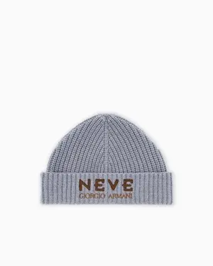 Giorgio Armani Neve Cashmere Beanie - Grey