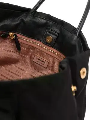 Prada 1990s Logo-lettering Bow-detail Handbag