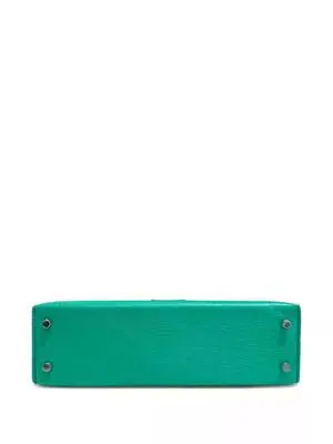 Hermès Special Order Mini Kelly Sellier 20 Verso Chèvre Leather Tote - Green
