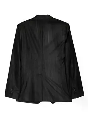 Dolce & Gabbana 2000s Pinstriped Single-breasted Jacket - Grey