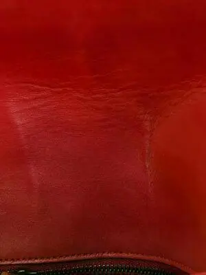 Gucci Lady Web Leather Shoulder Bag - Red