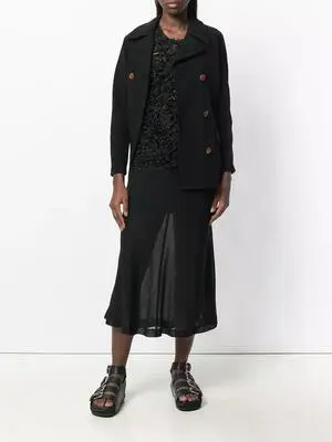 Comme Des Garçons Asymmetric Short Peacoat