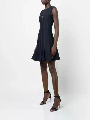 Giambattista Valli Vertical Stripe Flared Dress