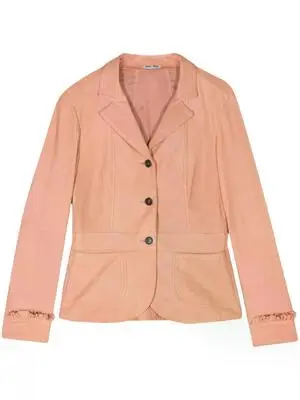 Miu Miu Notched Lapel Jackets For Women