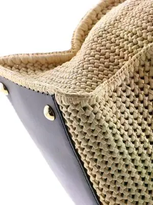 Fendi Peekaboo X-raffia Medium Tote Bag
