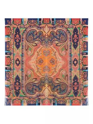 Etro Silk Scarf - Orange