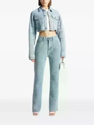 Manière De Voir Sara Bouclé Straight-leg Jeans - Blue
