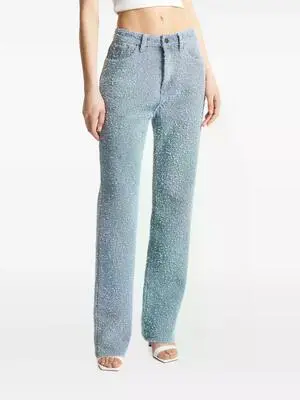 Manière De Voir Sara Bouclé Straight-leg Jeans - Blue