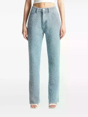 Manière De Voir Sara Bouclé Straight-leg Jeans - Blue