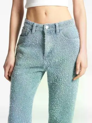 Manière De Voir Sara Bouclé Straight-leg Jeans - Blue