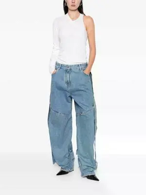 Attico Tie Detail Jeans - Blue