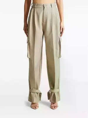 Manière De Voir Pleated Cargo Wide-leg Trousers
