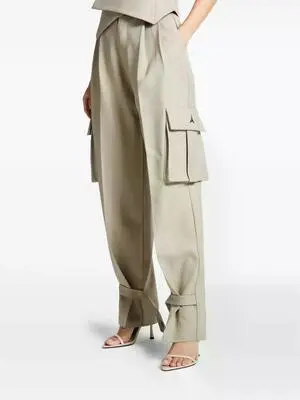 Manière De Voir Pleated Cargo Wide-leg Trousers