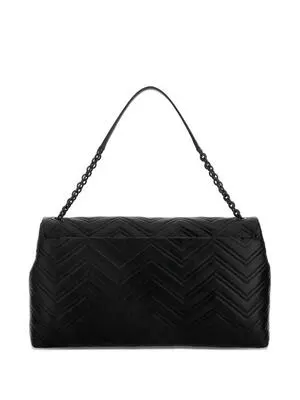 Gucci Gg Chevron Leather Shoulder Bag