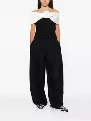SELF-PORTRAIT Crepe Off-shoulder Top