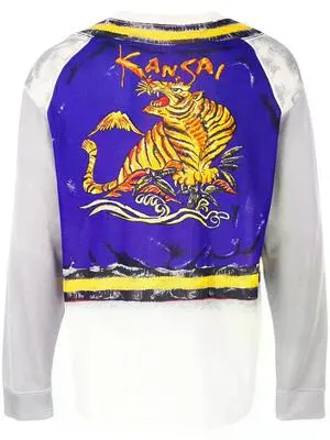 KANSAI YAMAMOTO 1990s Trompe L'oeil Print Top - Multicolour
