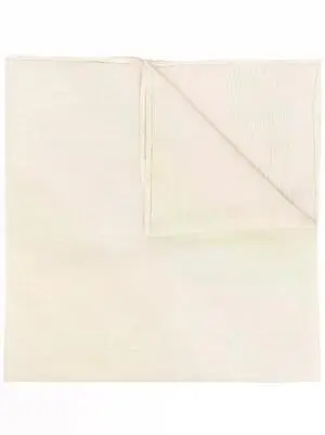 John Galliano 1990s Perforated Cashmere Knitted Scarf - Neutrals