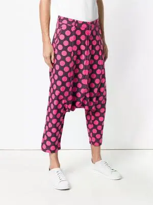 Comme Des Garçons Dotted Drop-crotch Trousers