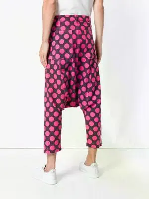 Comme Des Garçons Dotted Drop-crotch Trousers