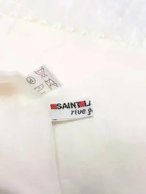 Saint Laurent 1990s Fringed Silk Scarf