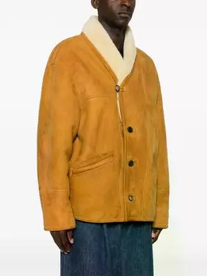 A.N.G.E.L.O. VINTAGE CULT 1980s Single-breasted Suede Sheepskin Coat