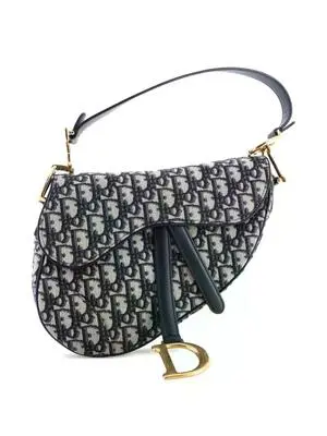 Dior Saddle Handbag Oblique Canvas Mini Shoulder Bag - Blue