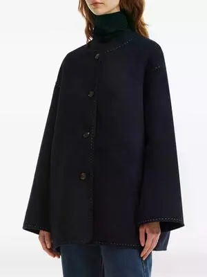 B+AB Scarf-embellished Jacket - Blue