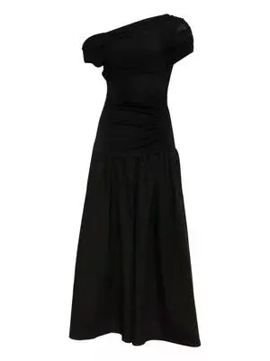 SELF-PORTRAIT Draped Midi Dress