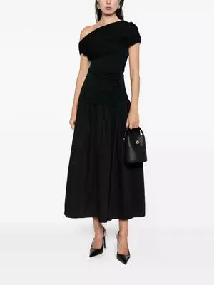 SELF-PORTRAIT Draped Midi Dress