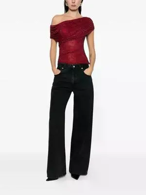 SELF-PORTRAIT Draped One-shoulder Top