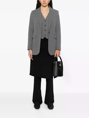 CIRCOLO 1901 Buttoned Cotton Jacket - Grey