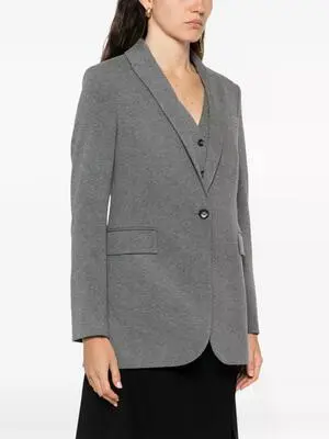 CIRCOLO 1901 Buttoned Cotton Jacket - Grey