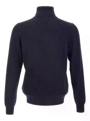 GRAN SASSO Ribbed Turtleneck Sweater - Blue