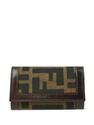 Fendi 1990-2000s Zucca Six-hook Key Case - Brown