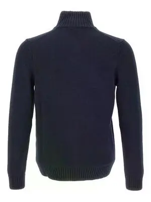 GRAN SASSO Button-fastening High-neck Cardigan