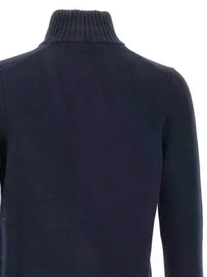 GRAN SASSO Button-fastening High-neck Cardigan