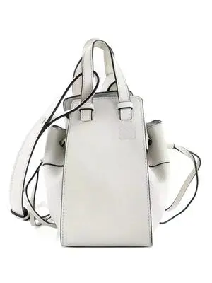 Loewe Hammock Bag Leather Mini Hobo Bag - Neutrals