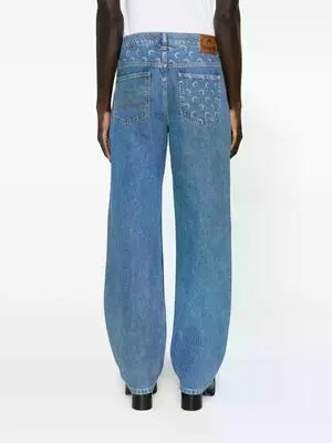 MARINE SERRE Logo-print Jeans