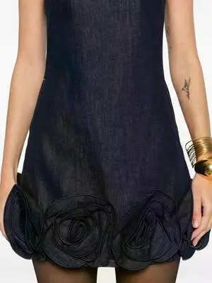 SELF-PORTRAIT Floral-appliqué Mini Dress