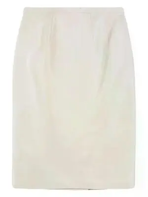 Valentino Garavani Silk Pencil Skirt - Neutrals