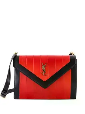 Saint Laurent Gaby Envelope Satchel Vertical Quilted Leather Shoulder Bag