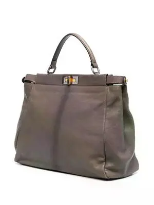 Fendi 2010s Peekaboo Leather Tote Bag