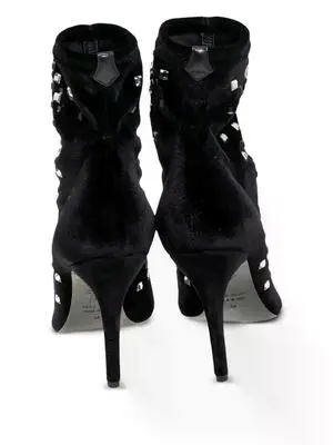 GIUSEPPE ZANOTTI Crystal-embellished Pointed Toe Stiletto Ankle Boots
