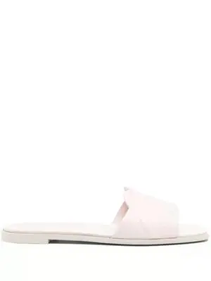 Alexander McQueen Logo-embossed Leather Sandals - Pink