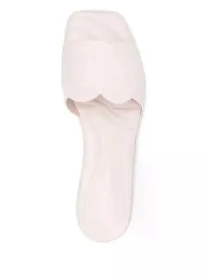 Alexander McQueen Logo-embossed Leather Sandals - Pink