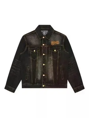 BILLIONAIRE BOYS CLUB Script Cord Collar Denim Jacket