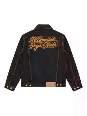 BILLIONAIRE BOYS CLUB Script Cord Collar Denim Jacket